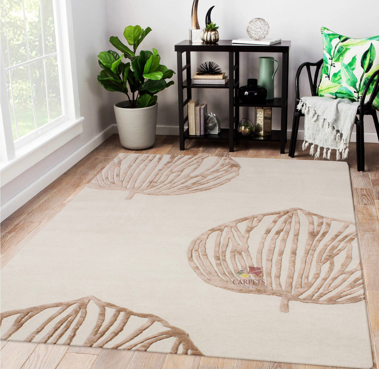 Atractive Leafs pattern carpet for bedrooms and living rooms ...